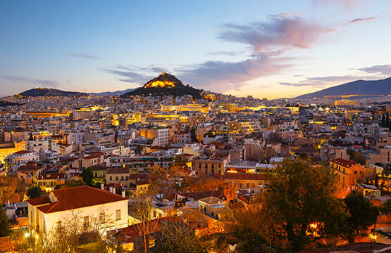 Breathtaking views over Athens